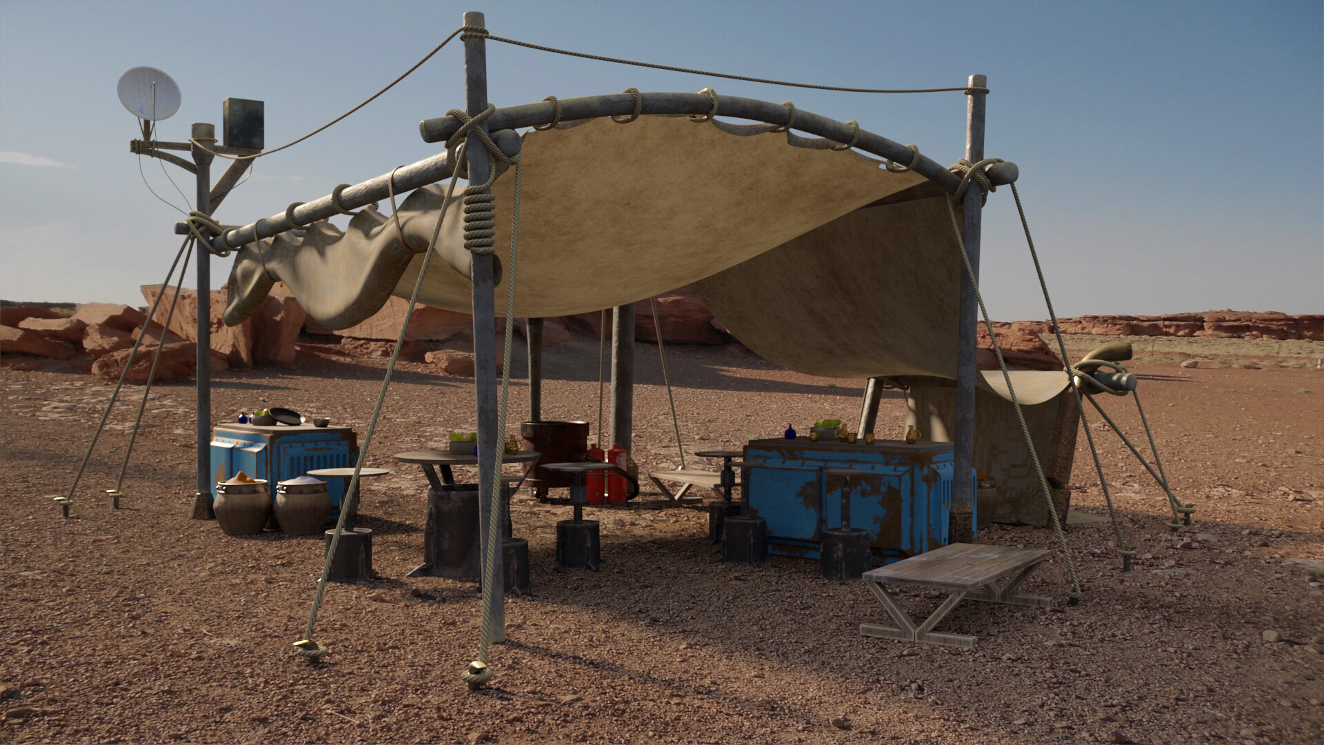 ArtStation - Merchant Tent