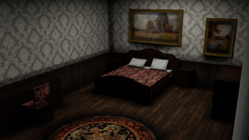 ArtStation - PlayStation 1 Style Hotel