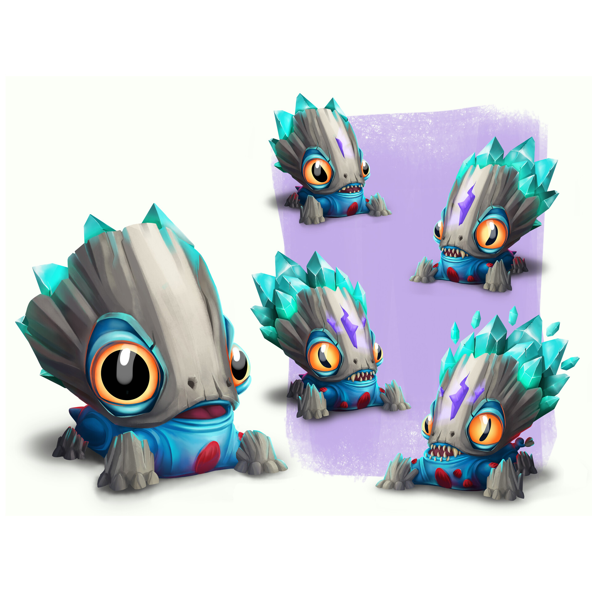 ArtStation - Character concept - monster evolution