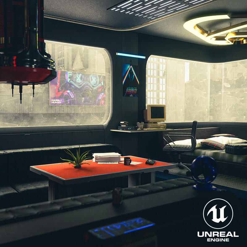 ArtStation - Cyberpunk Room no.21