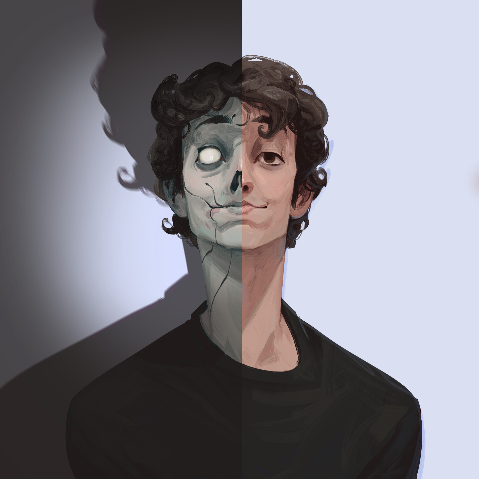 ArtStation - Self Portrait & Halloween Self Portrait