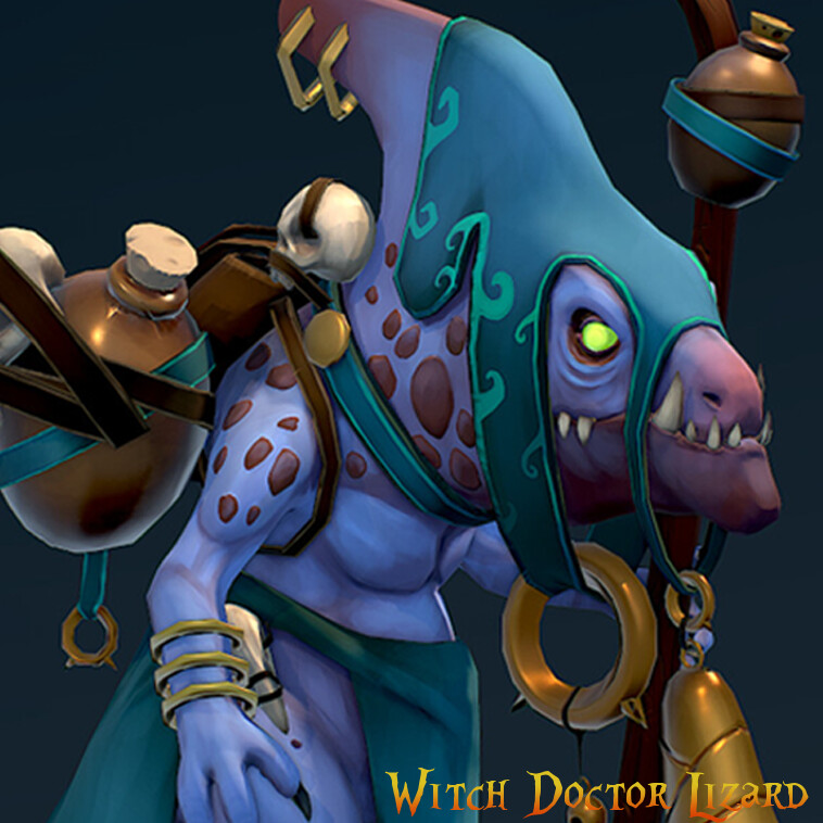 ArtStation - Witch Doctor Lizard