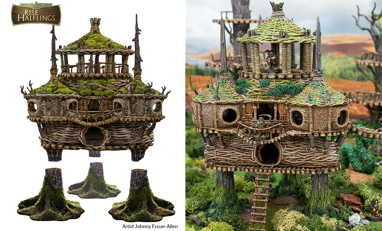 ArtStation - Rise of the Halflings Buildings