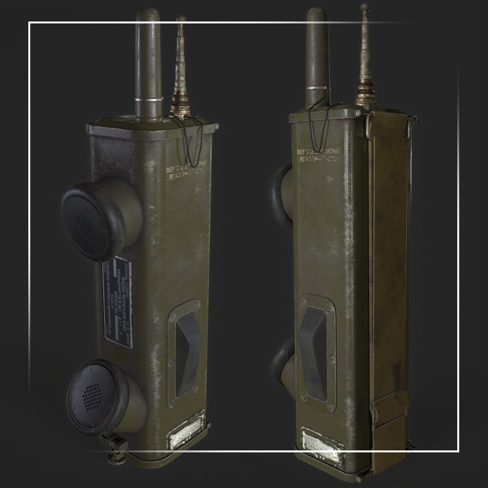 ArtStation - Talkie SCR-536 Radio Transceiver