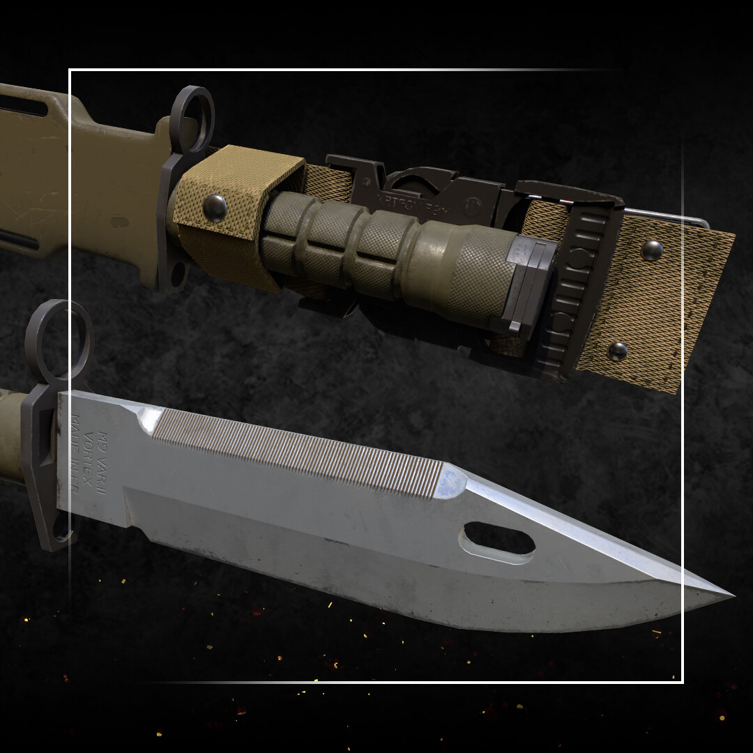 ArtStation - M9 Bayonet Part.2 with Sheath