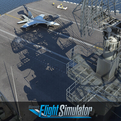 ArtStation - Flight Simulator - Maverick Update - Aircraft Carrier Island