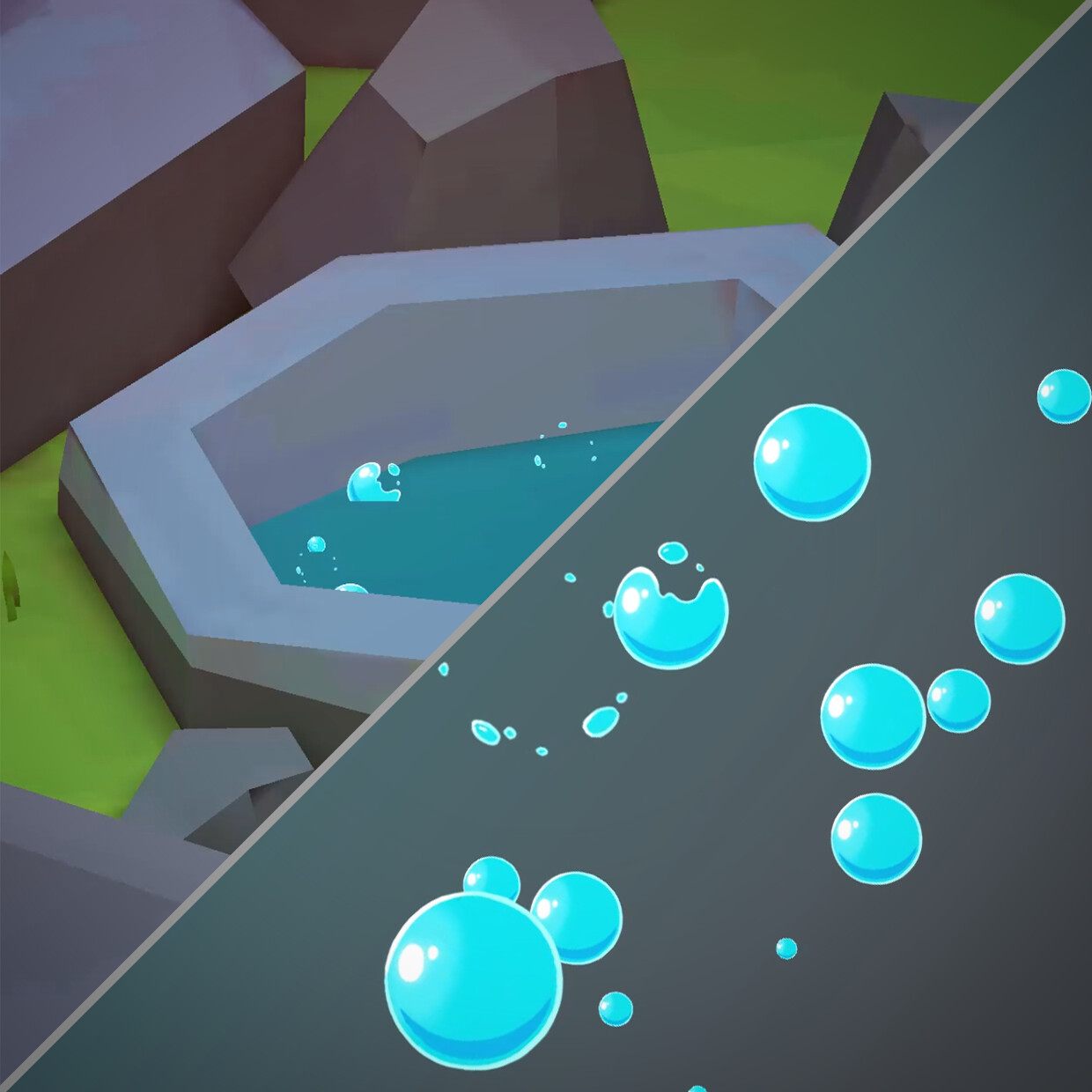 ArtStation - Bubble particles