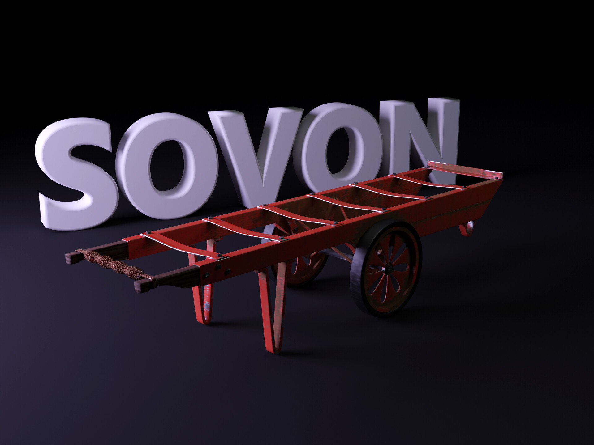 ArtStation - Thela Gari | Pulled Cargo 3D Model