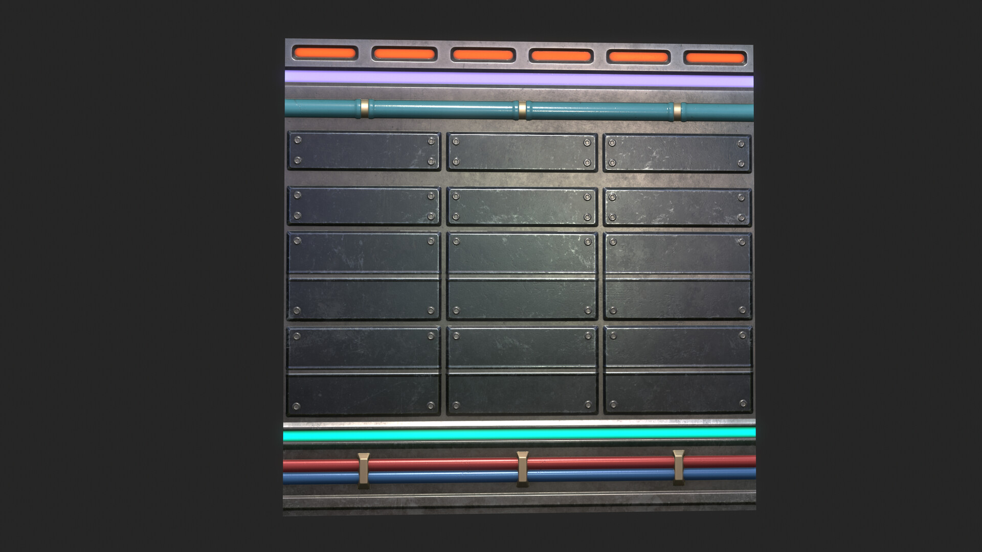 ArtStation - Baked Sci-Fi Wall Textures