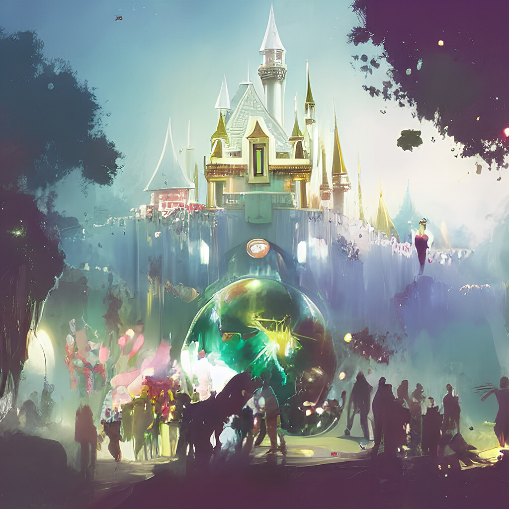 ArtStation - Disney parks reimagined by A.I.