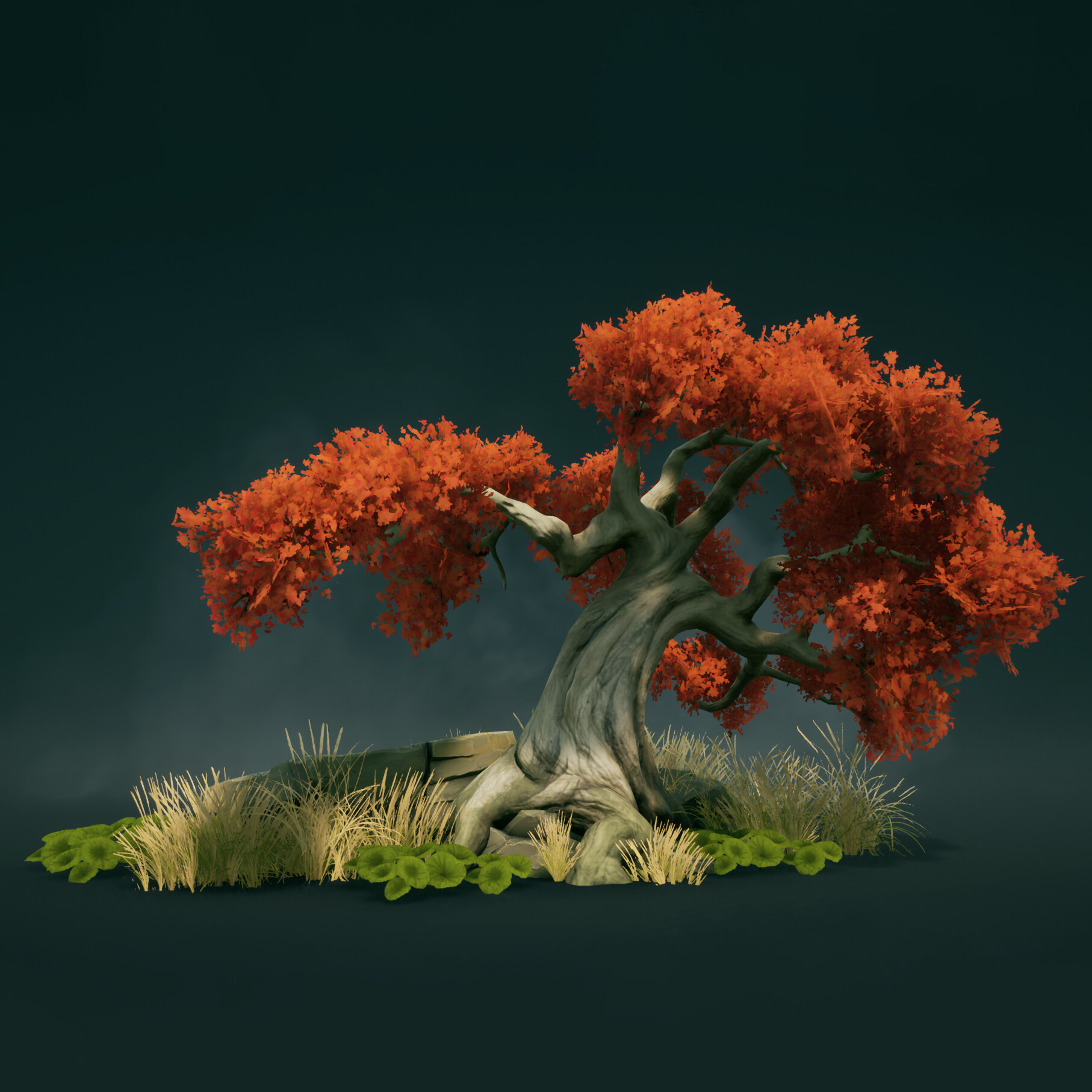 ArtStation - Stylized Trees for Rogue Spirit