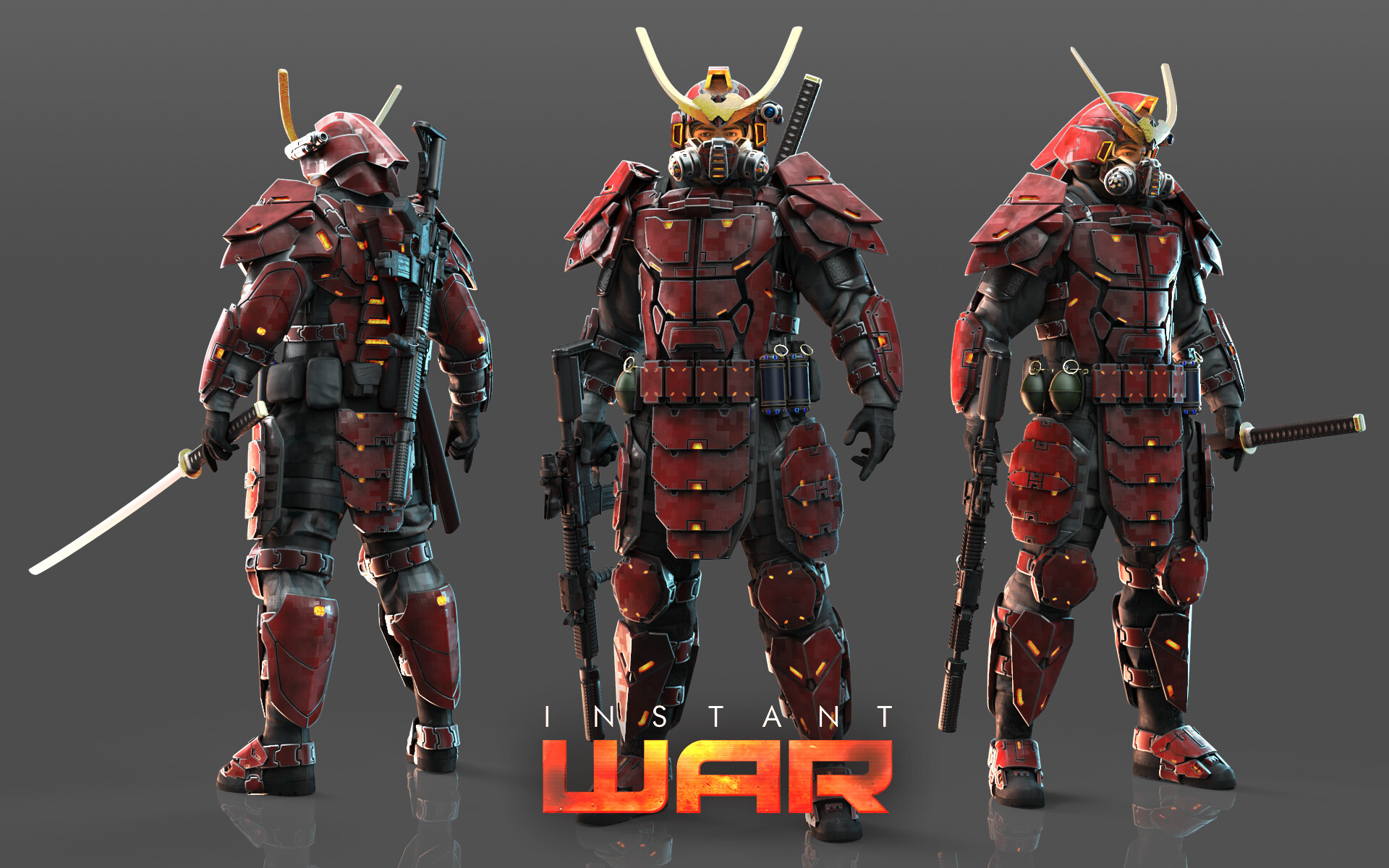 ArtStation - Minamoto Y-S Samurai Infantry Unit (Instant War)