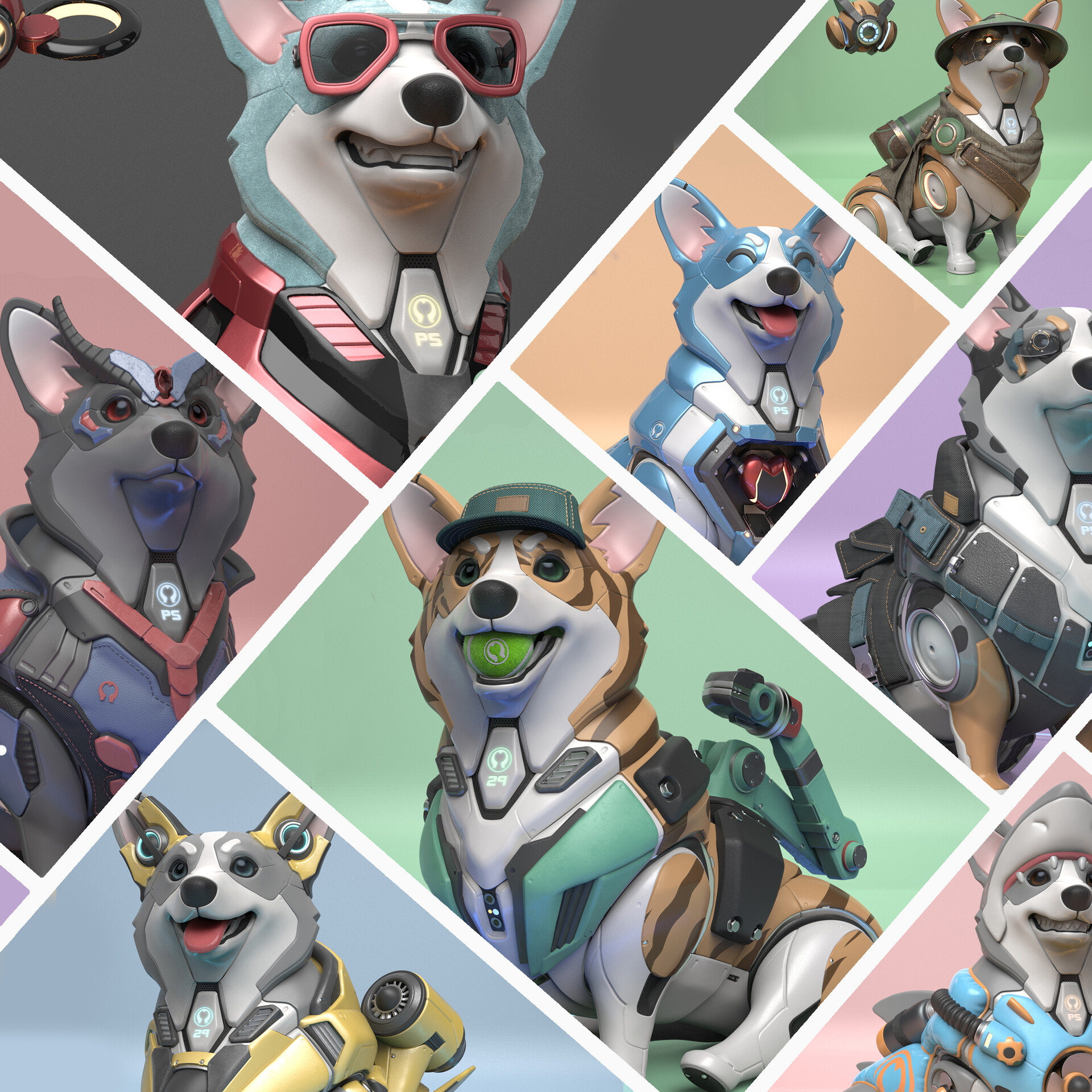 ArtStation - CorgoBot - Modular Corgi Robot - MetaCompanion