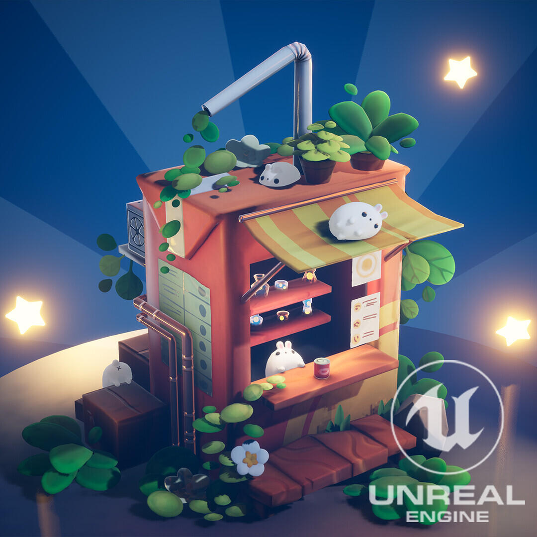 ArtStation - Firefly Kiosk Diorama