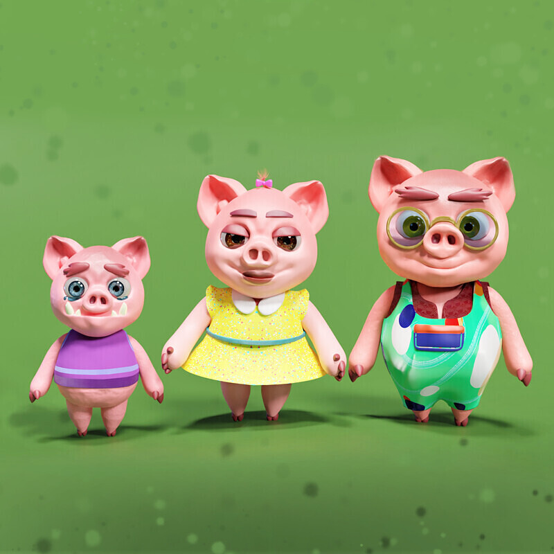ArtStation - Three Little Pigs