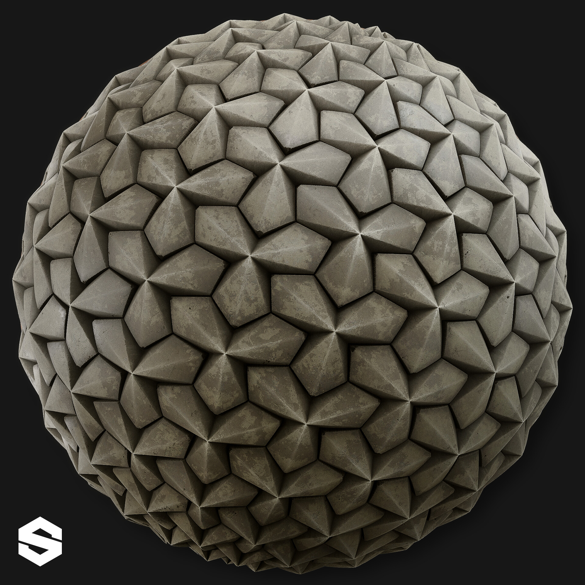 ArtStation - TECHNICAL CASE STUDY - PBR Concrete Material