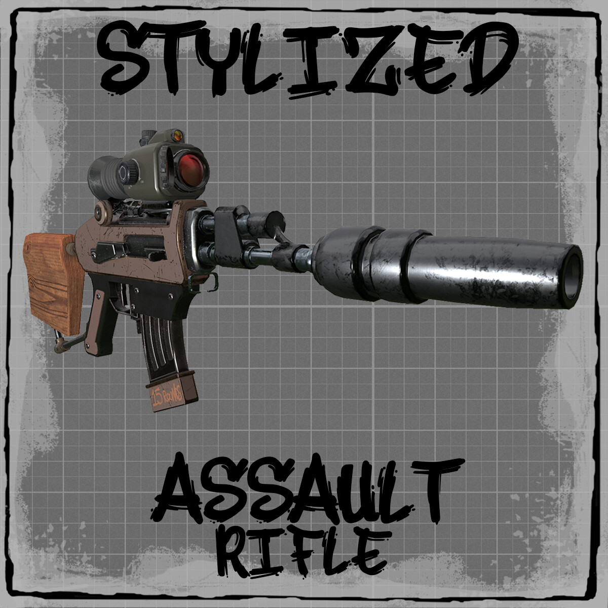 ArtStation - Stylized Rifle
