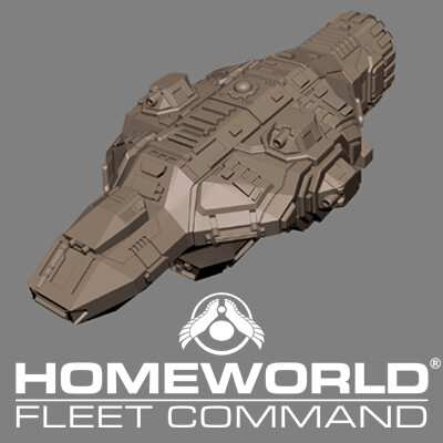 ArtStation - Homeworld: Fleet Command Kushan Heavy Cruiser