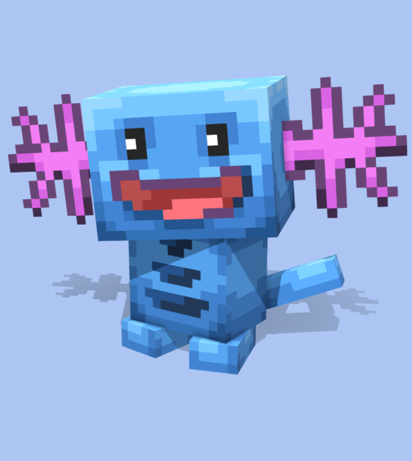 Cubix - Wooper low-poly model