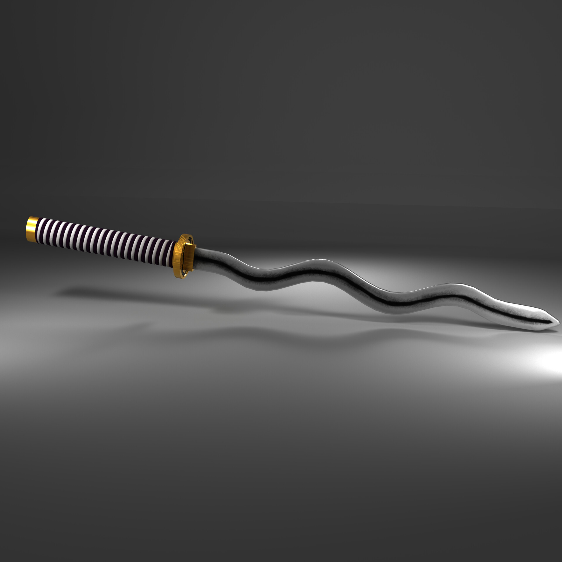 ArtStation - Iguro Obanai nichirin sword