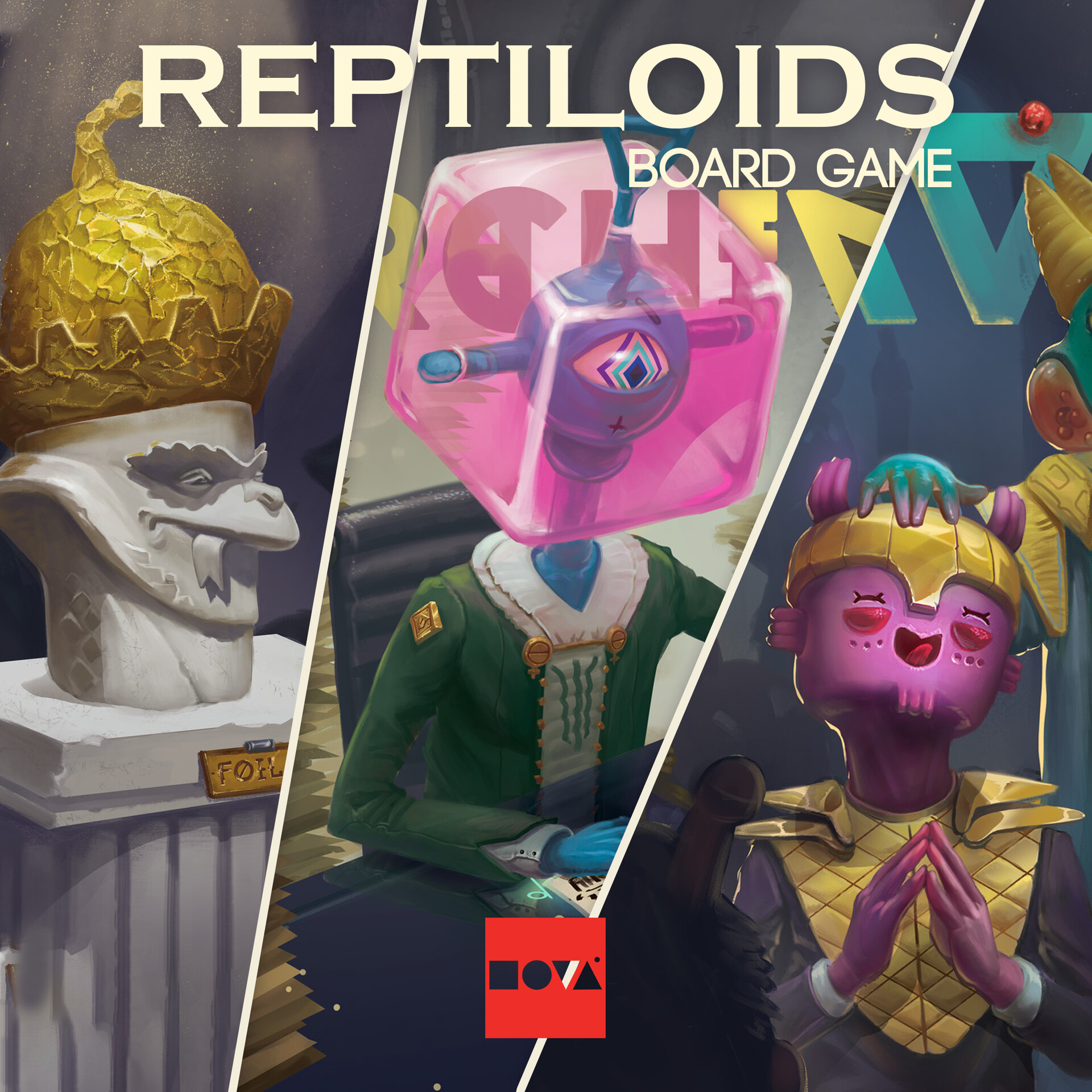 ArtStation - Reptiloids Board game