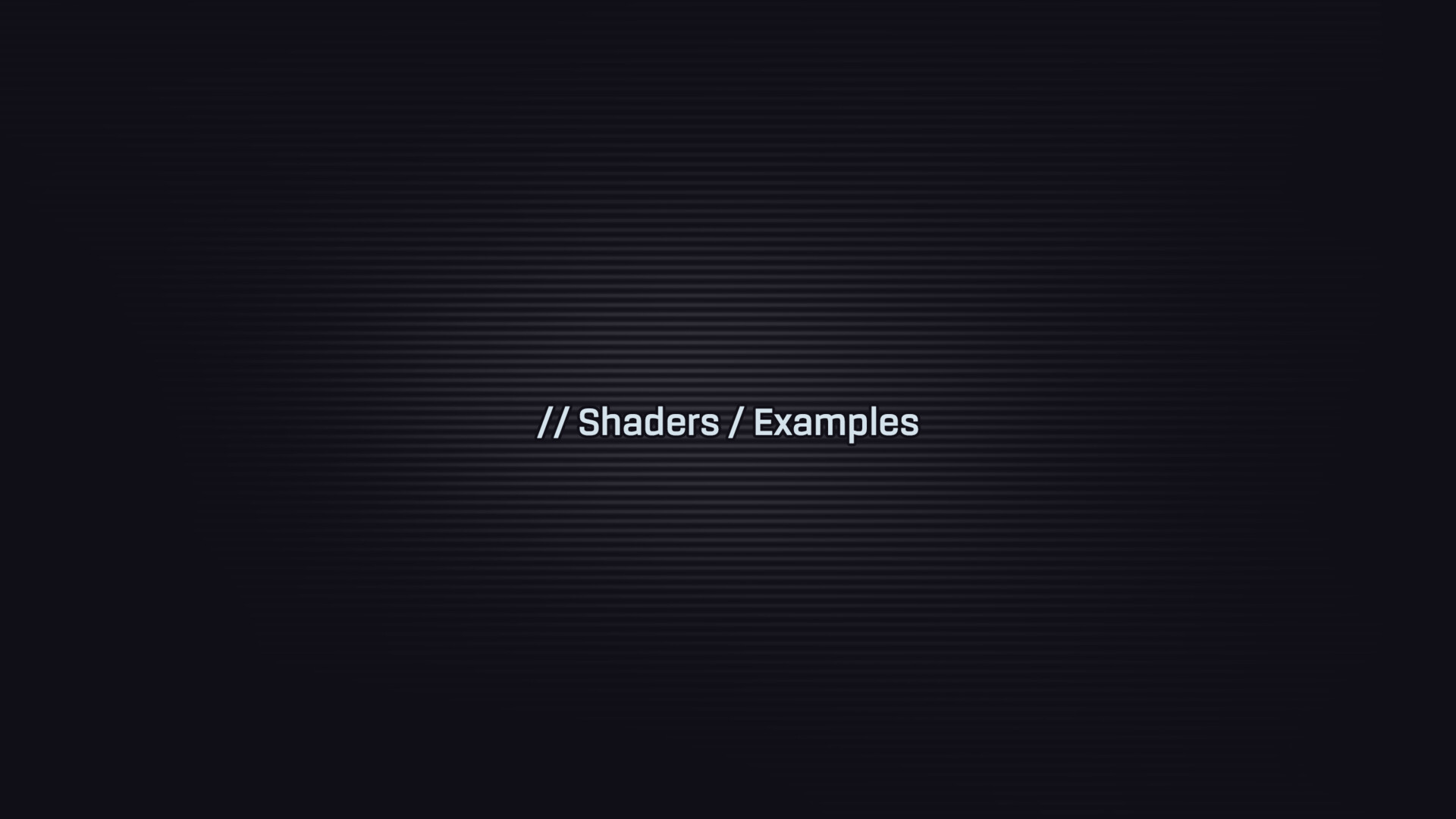 Natalia Kostygova - Shaders Examples