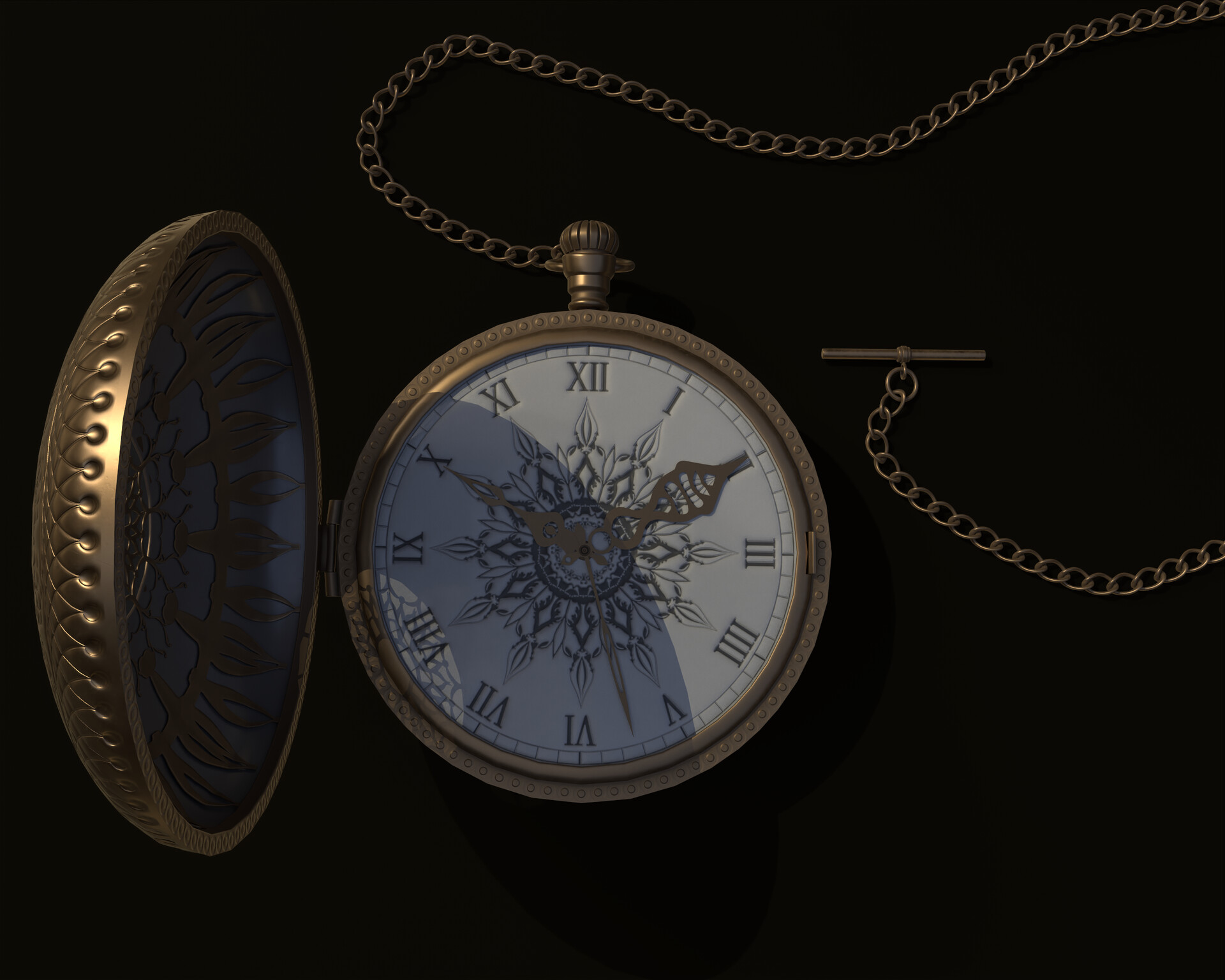 ArtStation - Pocket vintage watch