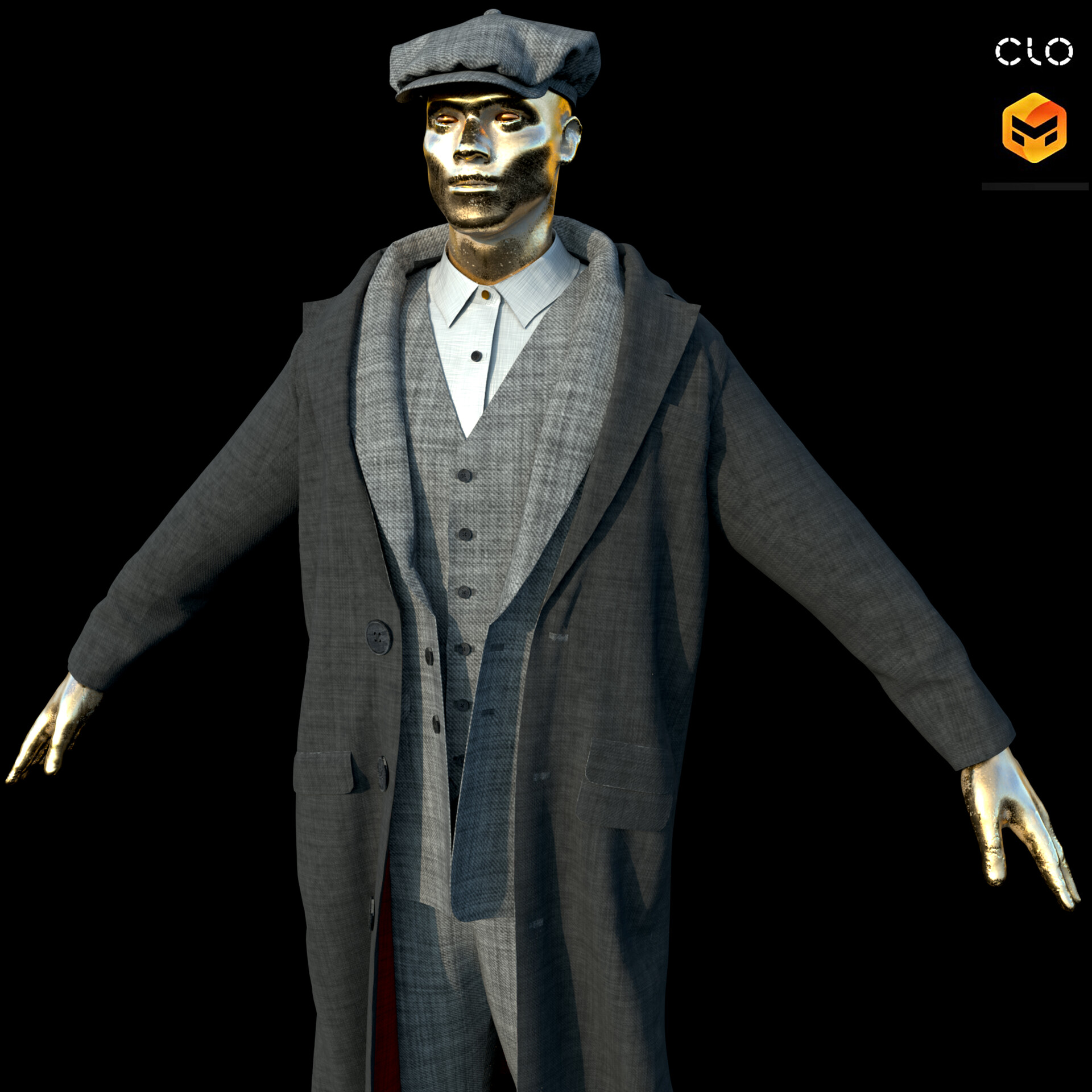 ArtStation - Full model of formal dress.MD, CLO3D, PROJECTS+OBJ+FBX+3DS MAX