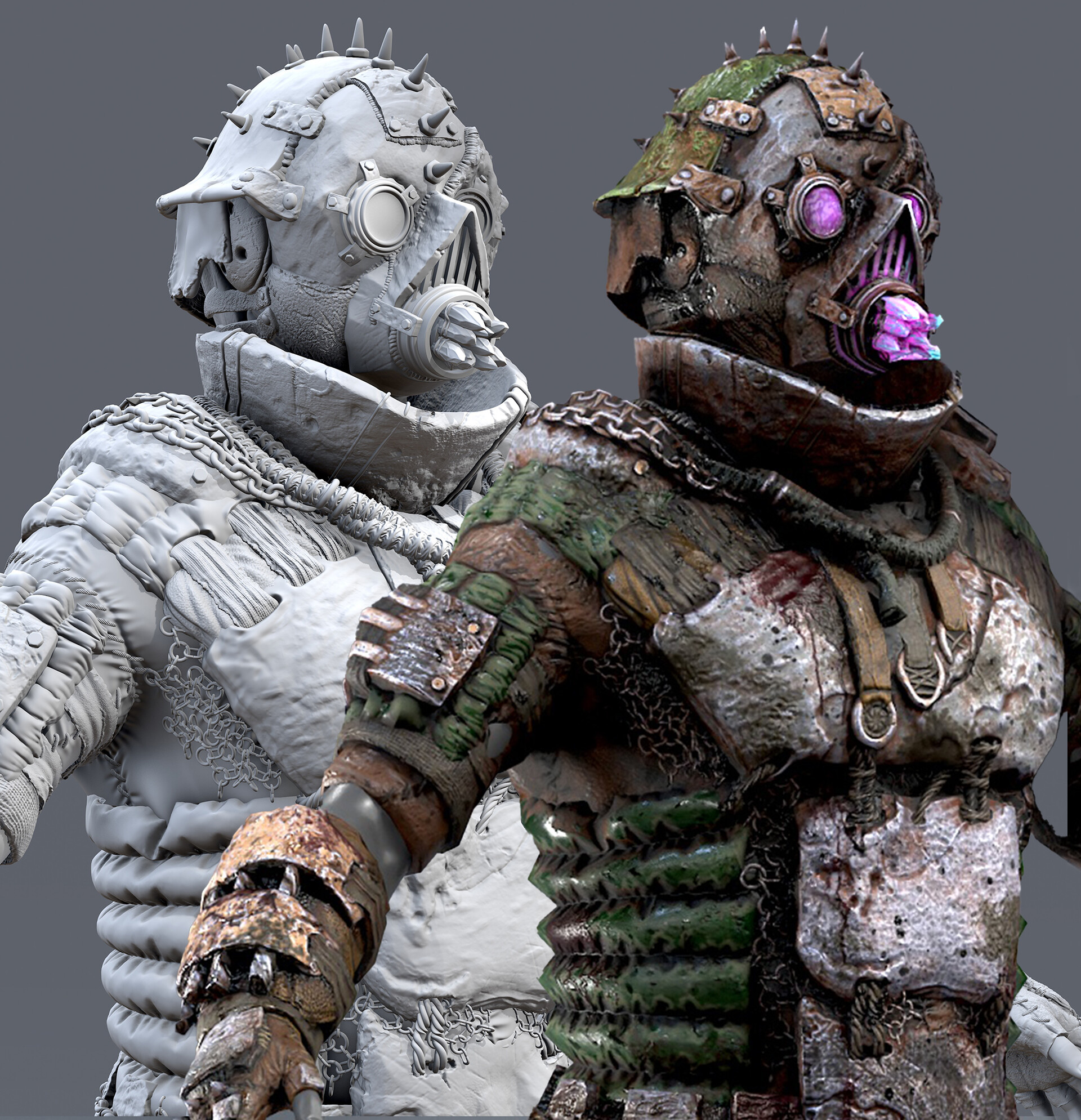 ArtStation - Metal Scrap Armor