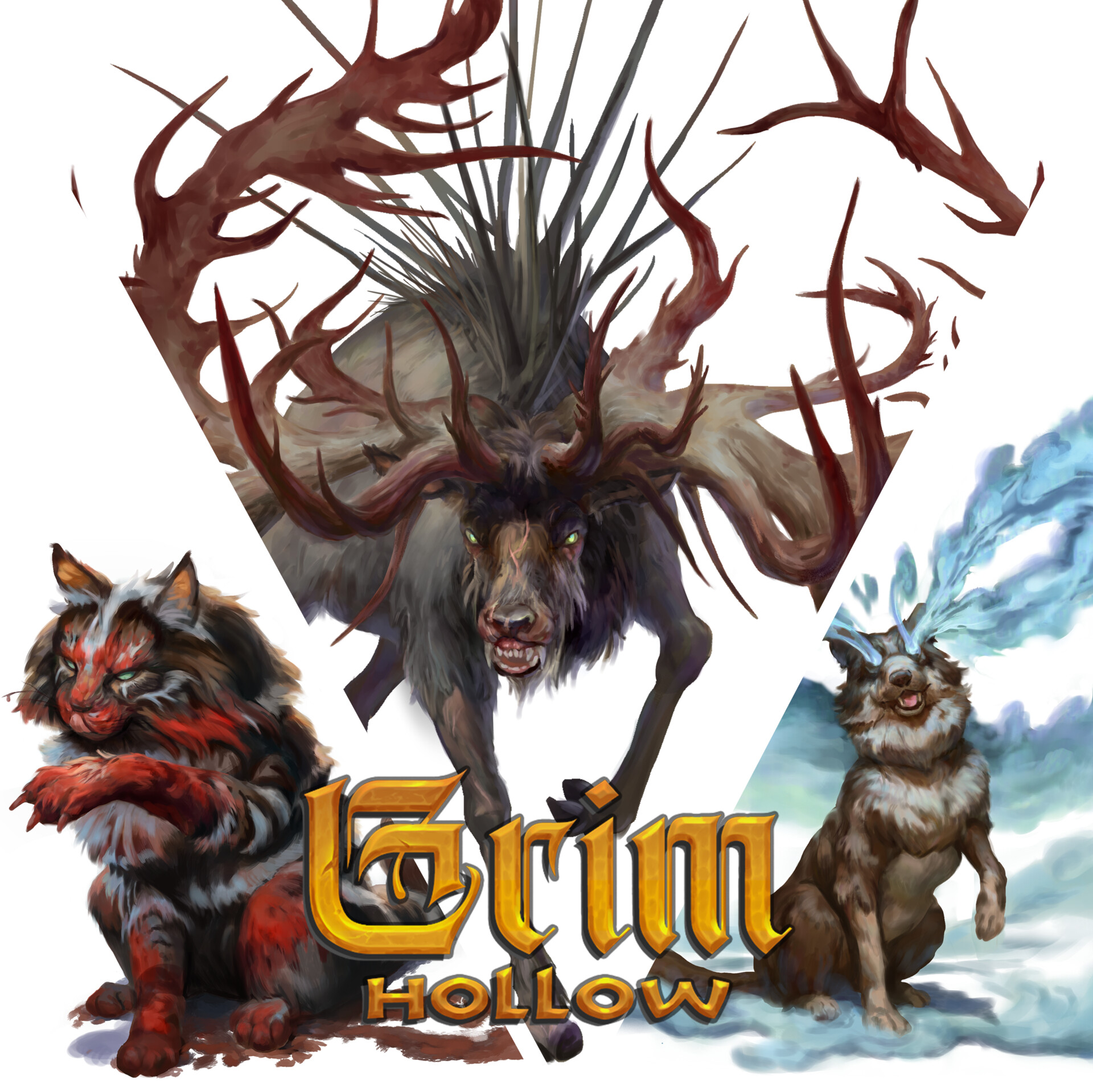 ArtStation - Grim Hollow: The Monster Grimoire Artwork