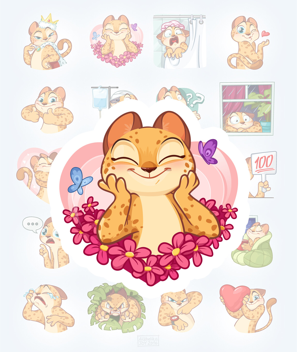 ArtStation - Orange Sunshine. Stickers for Telegram