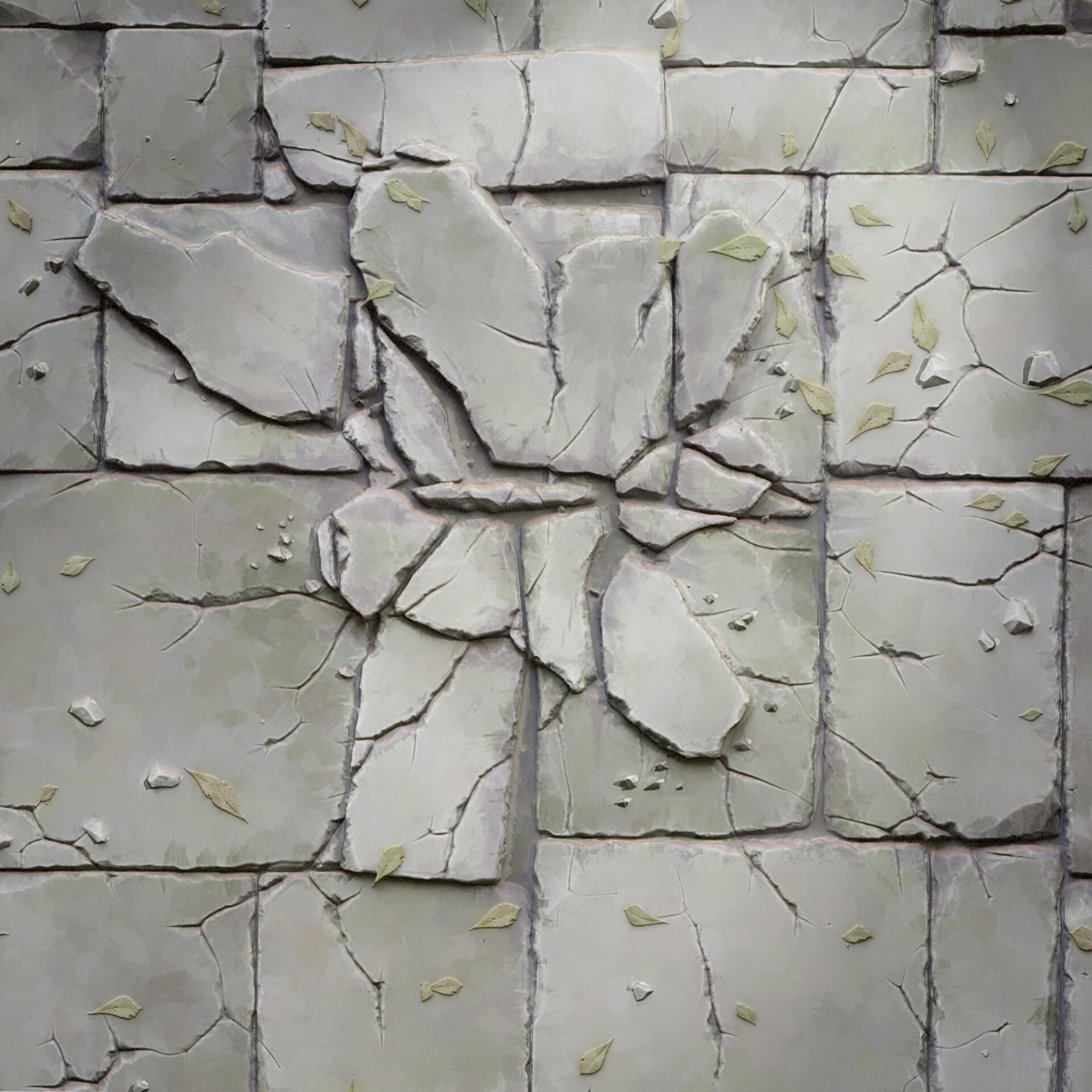 ArtStation - broken stone floor