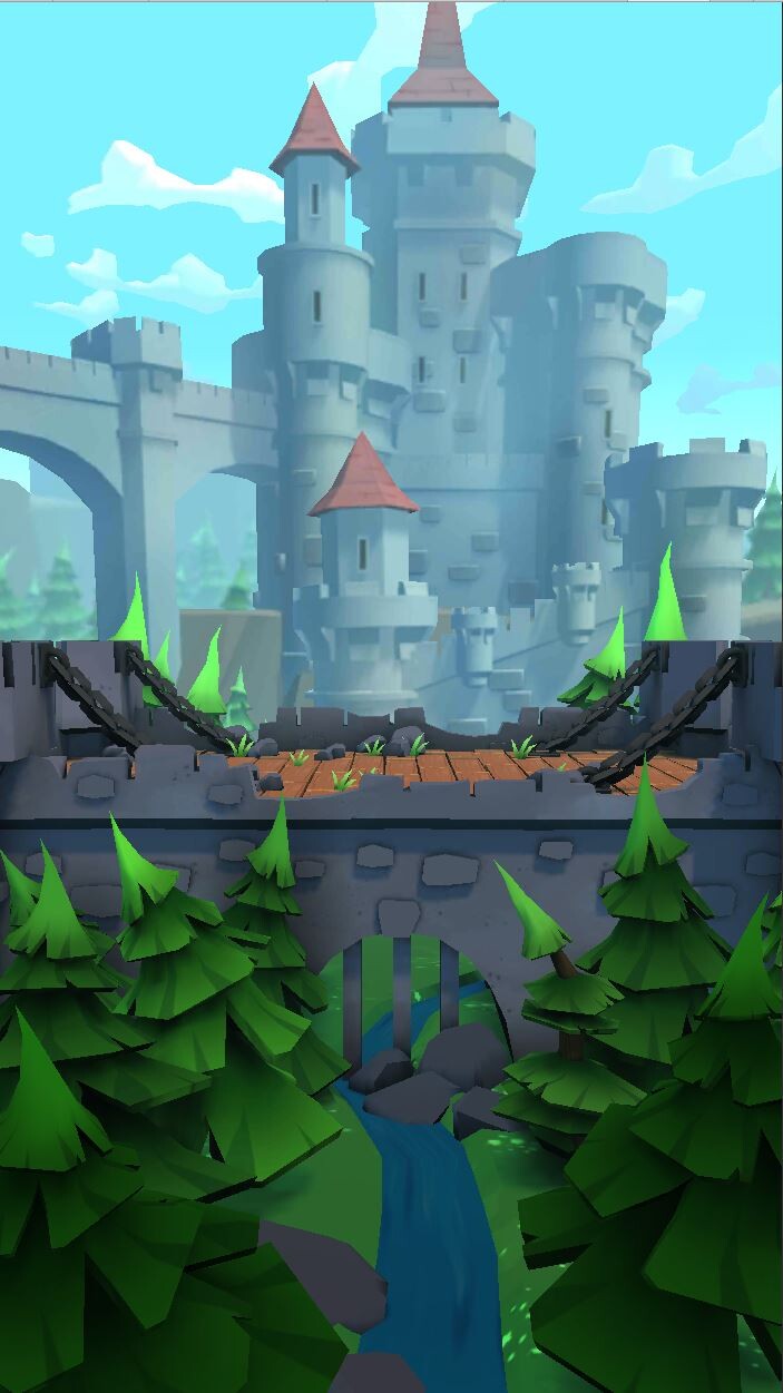 ArtStation - Castle theme low poly style scenes