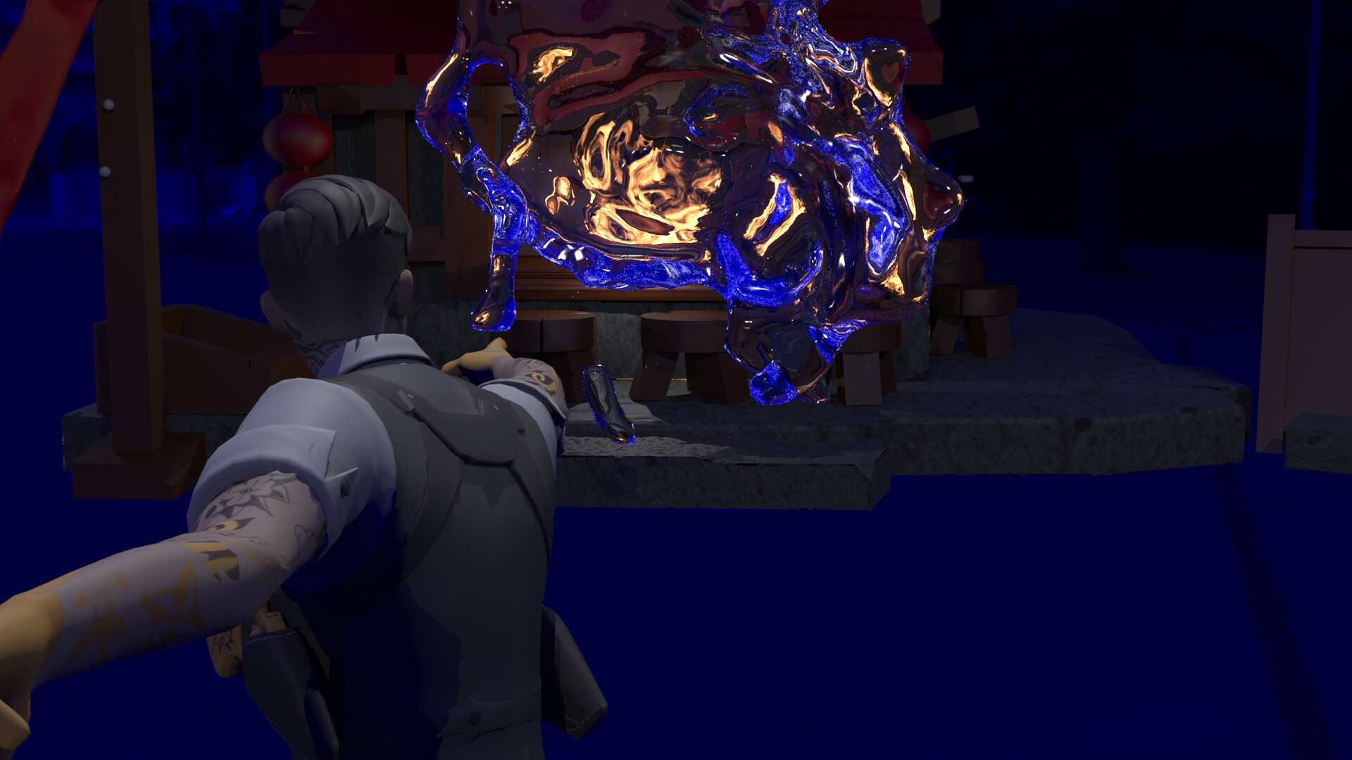 ArtStation - FLIP, Pyro and Vellum simulation in Houdini