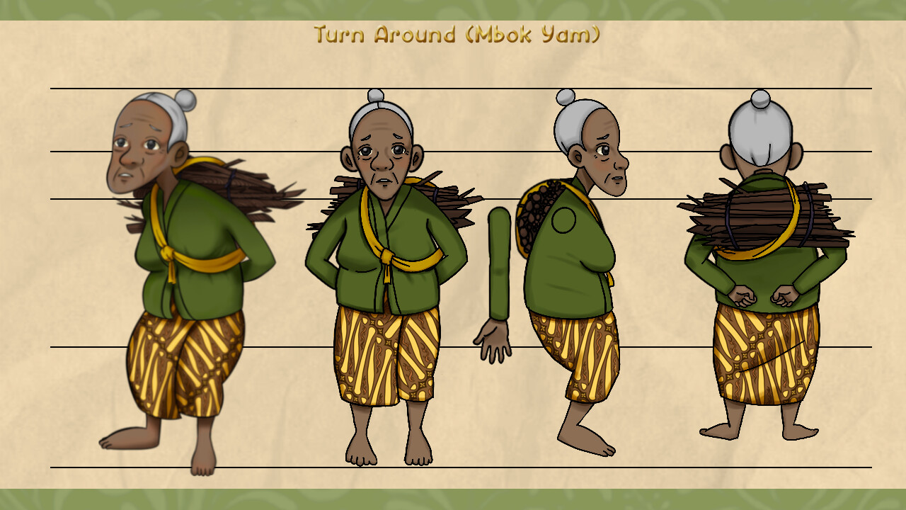 ArtStation - Characters Design of Indonesian Folk Tale :Timun Mas [Mbok ...