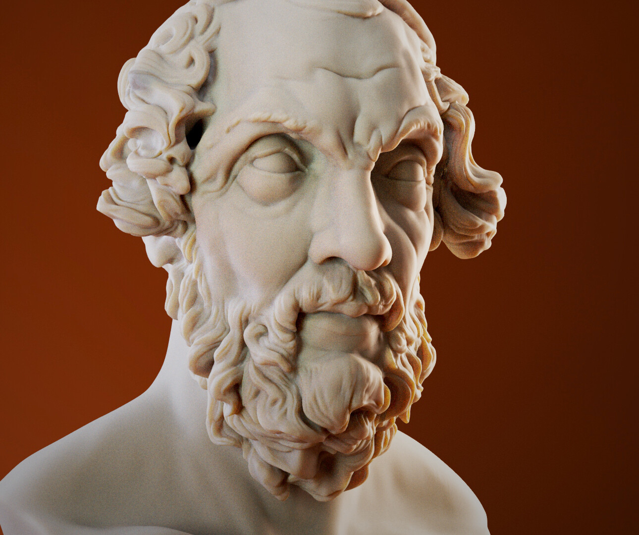 ArtStation - Greek face sculpt