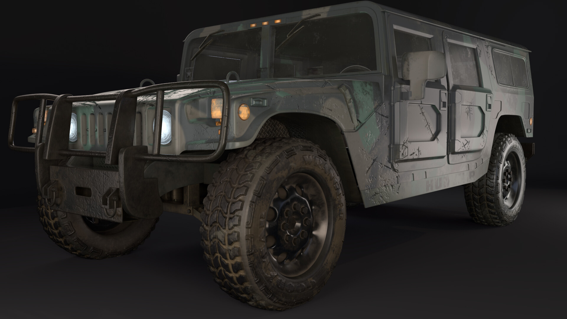 ArtStation - Military Camo Hummer