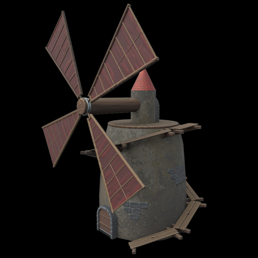 ArtStation - Stylized Windmill