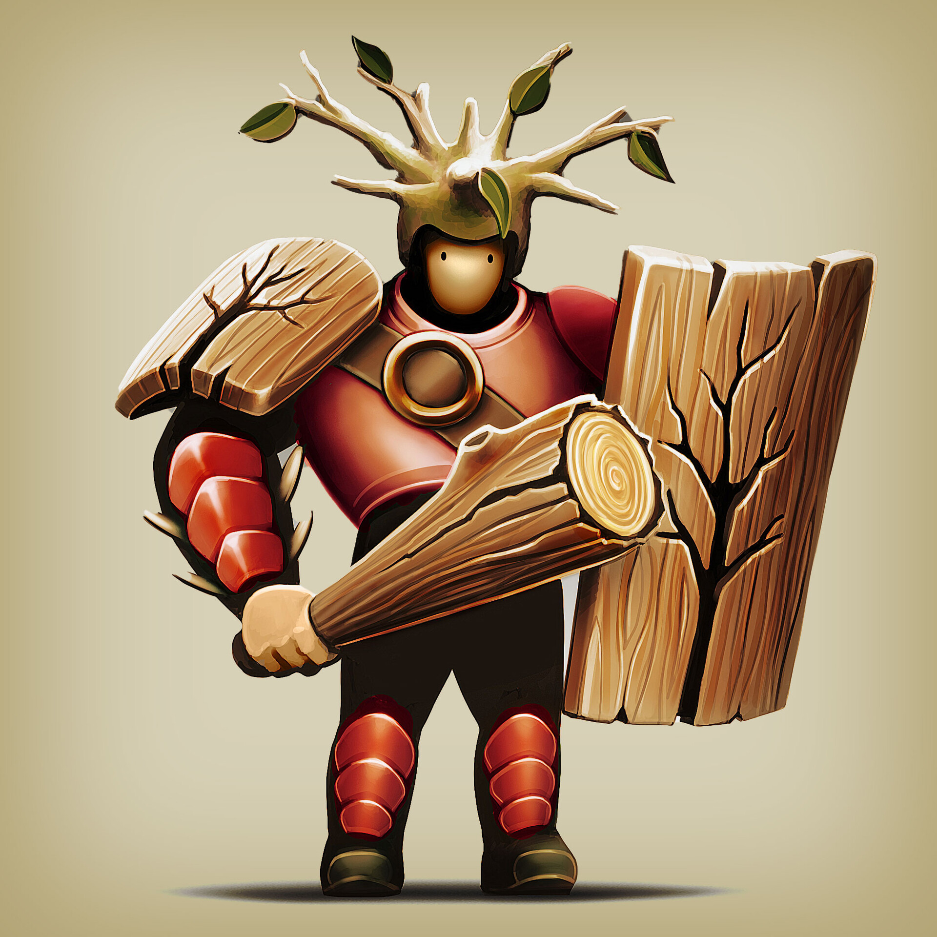 ArtStation - RTS - Oak Knight - character concept art