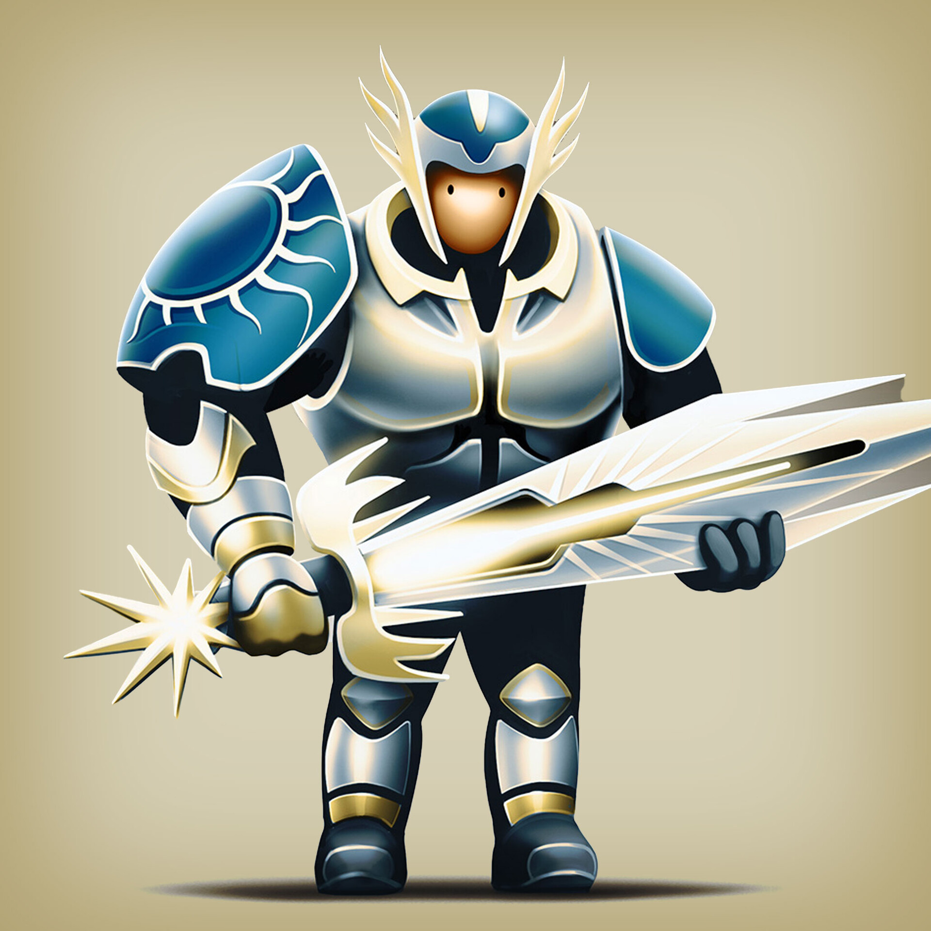 ArtStation - RTS - Sun Knight - character concept art