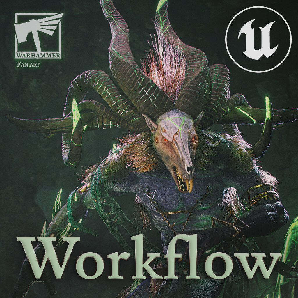 ArtStation - The Great Horned Rat Workflow (Warhammer Fan art)