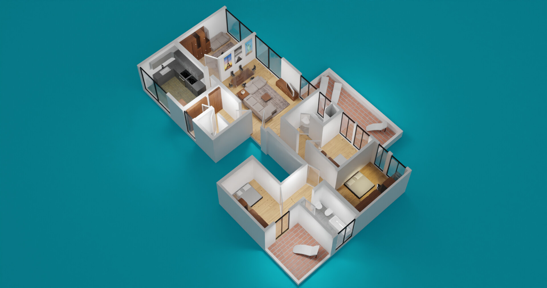 ArtStation - 3D Concept House Design