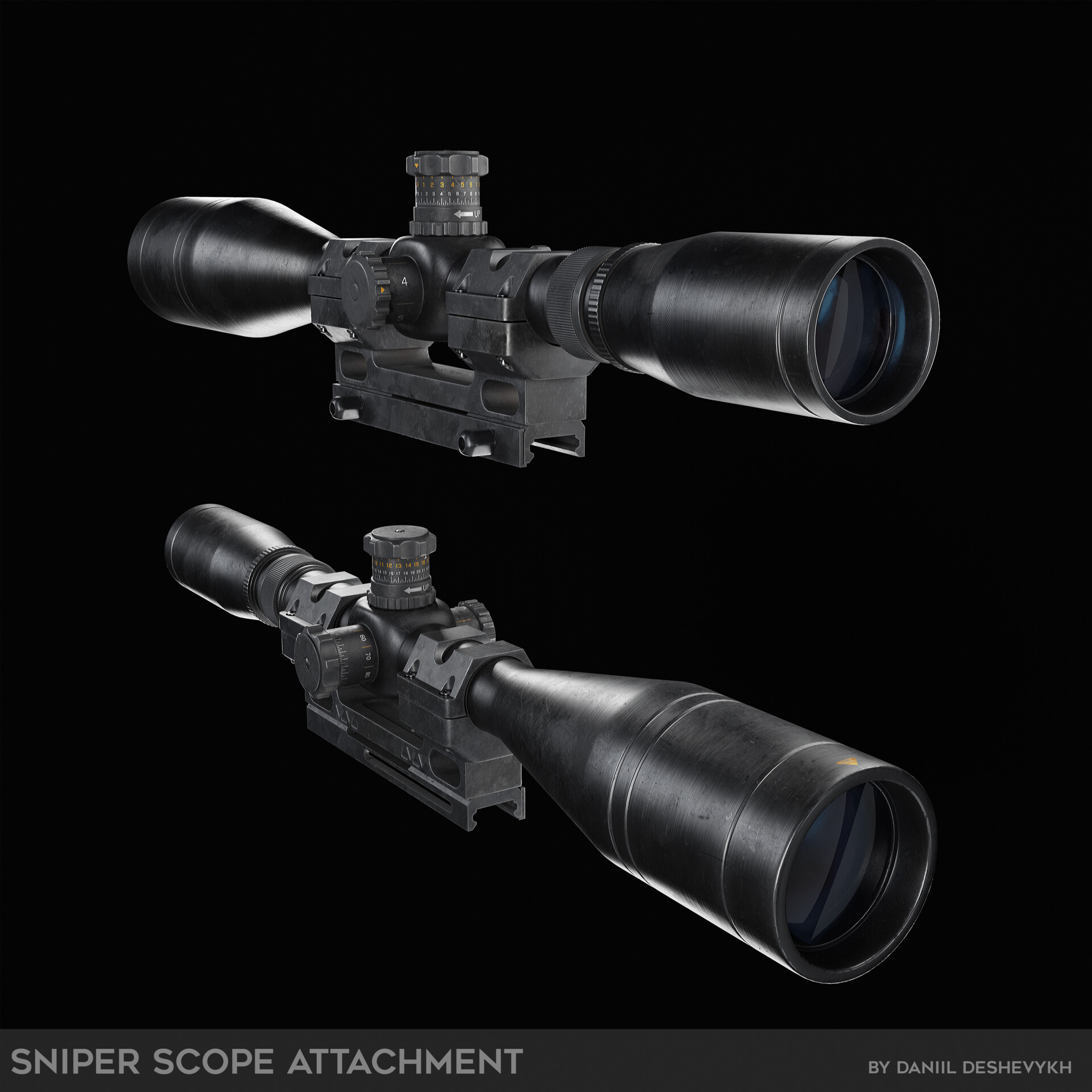 ArtStation - Sniper Scope attachment