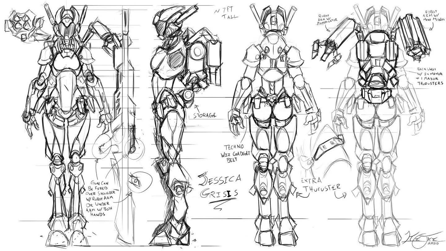 ArtStation - Mech / Power Armor Design