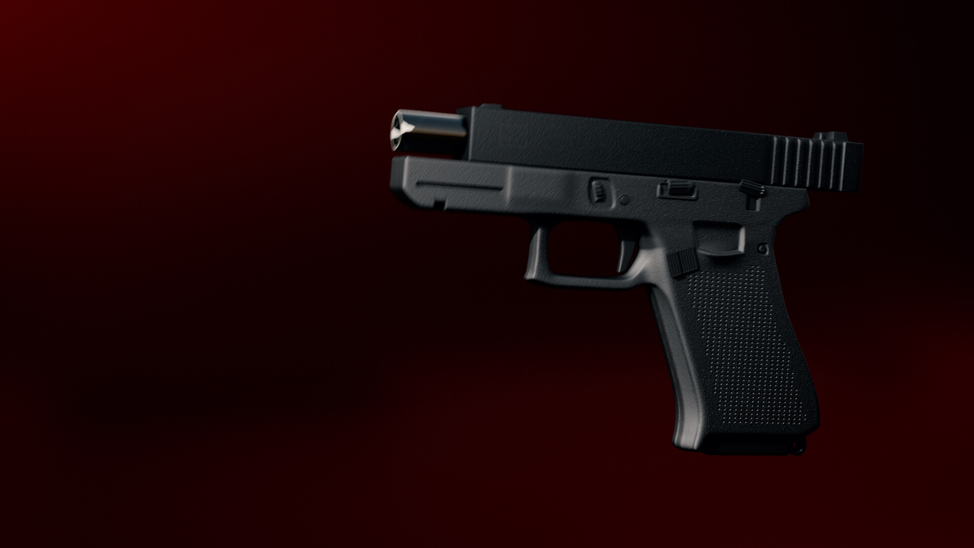 ArtStation - Glock inspired pistol
