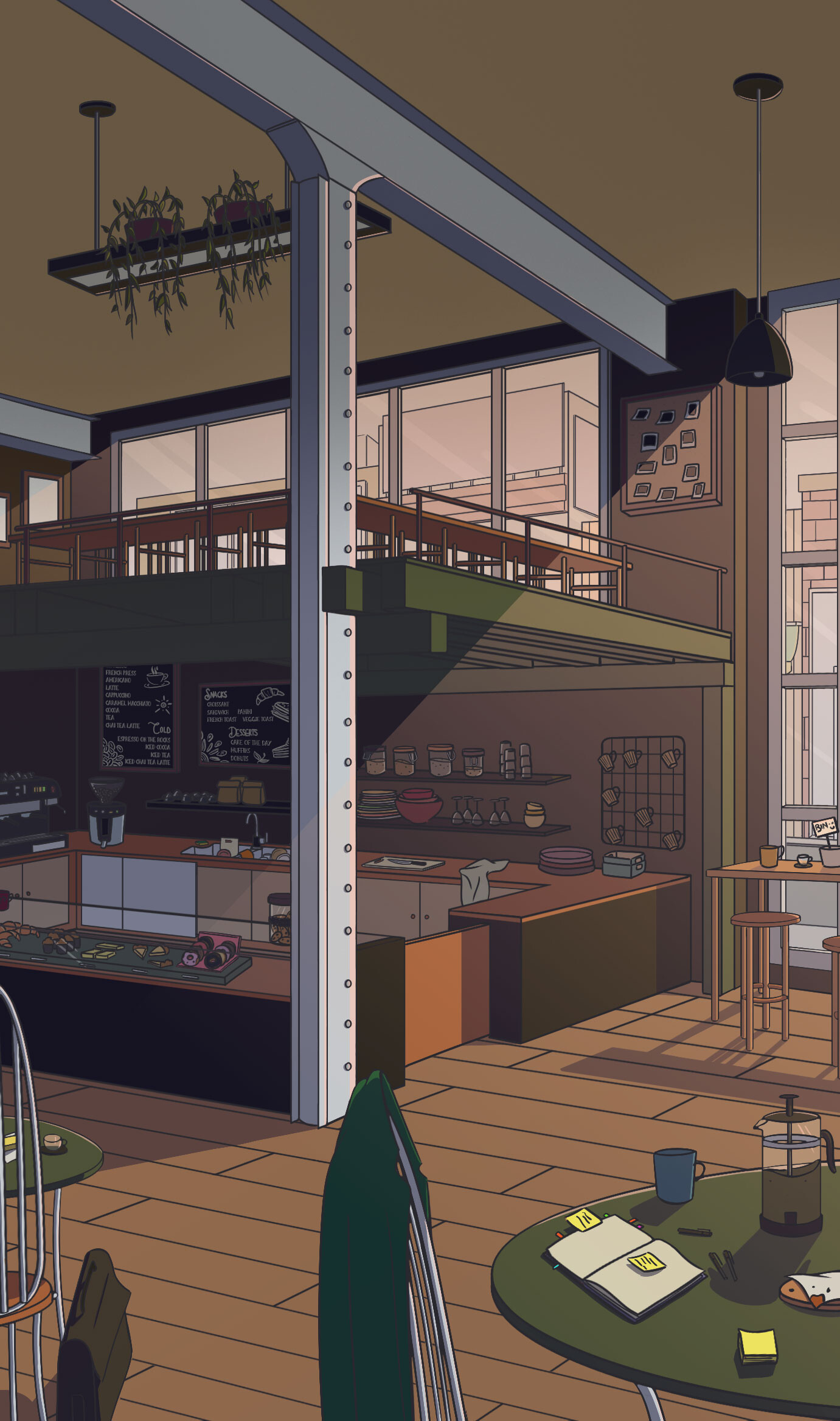 ArtStation - Interior Design - Cozy Coffee Bar