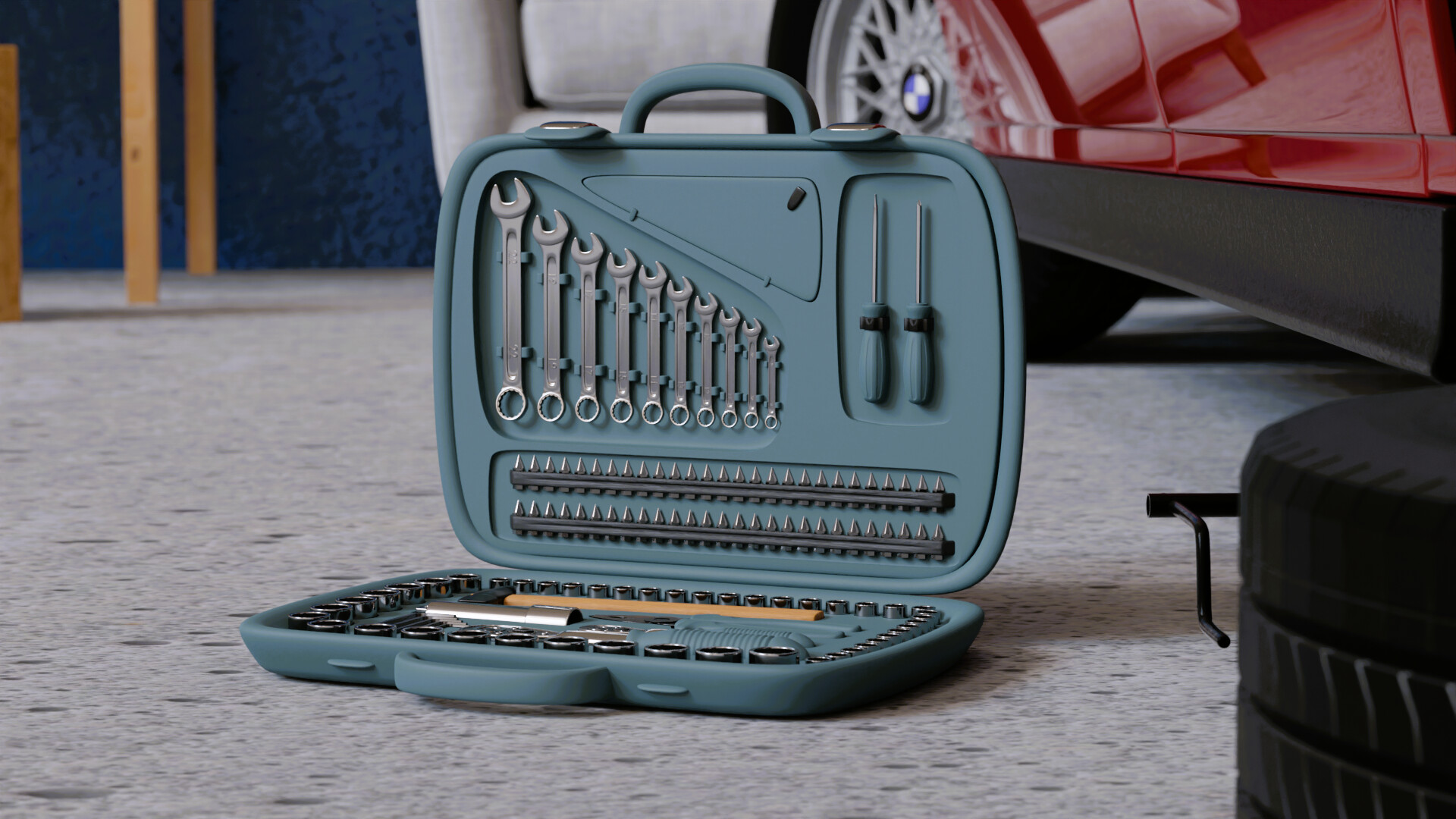 ArtStation - A set of tools for car repair