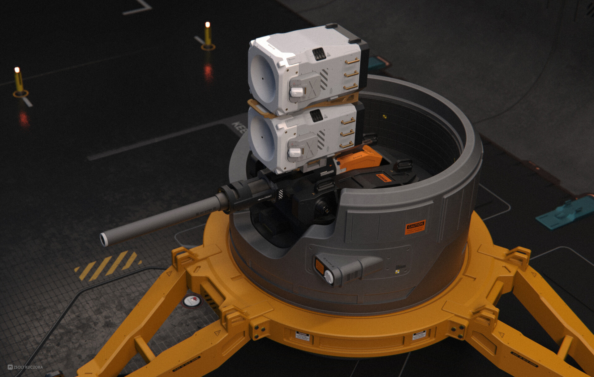 ArtStation - Self-defense turret