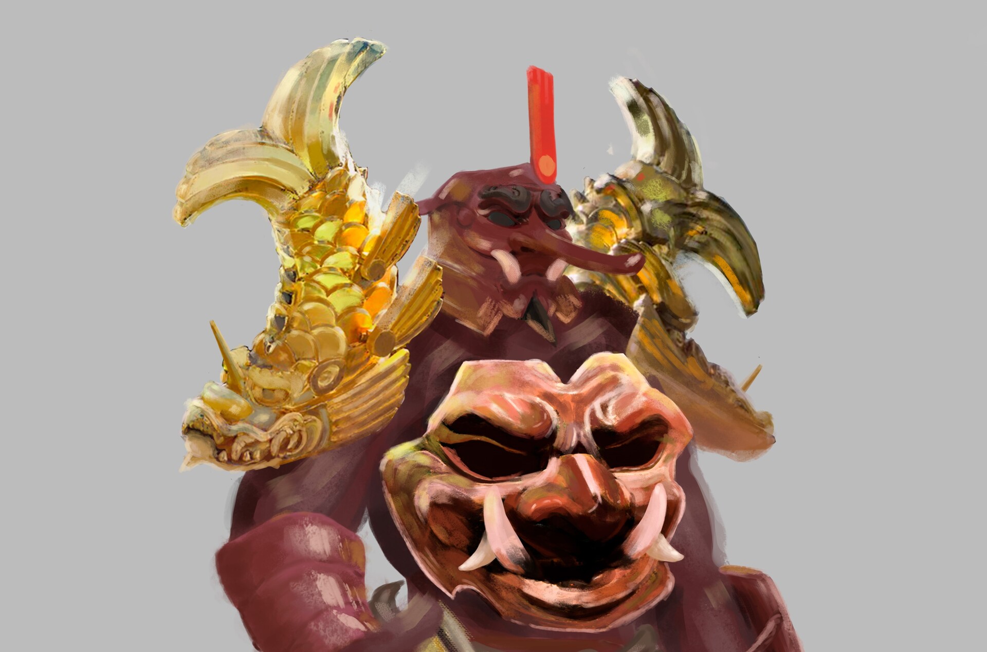 ArtStation - Oni Samurai