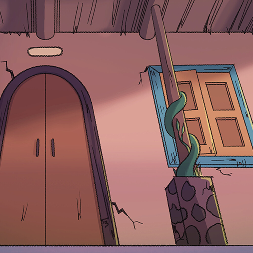 ArtStation - Backgrounds for game "Vestigios" - Spooktober Visual Novel Jam